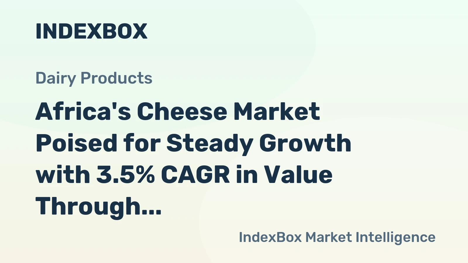 Africa's Cheese Market Poised for Steady Growth with 3.5% CAGR in Value Through 2035