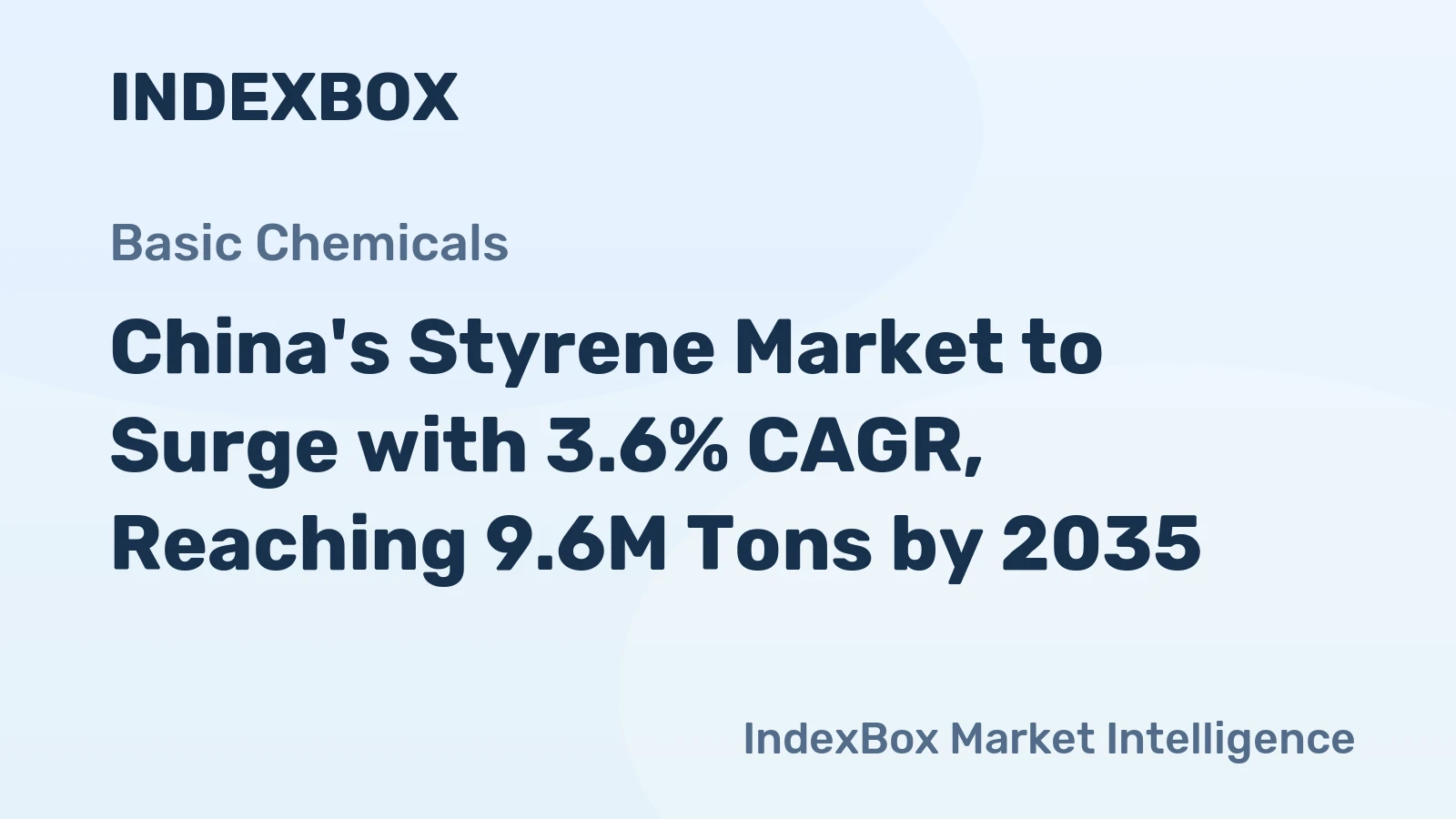 China's Styrene Market to Surge with 3.6% CAGR, Reaching 9.6M Tons by 2035