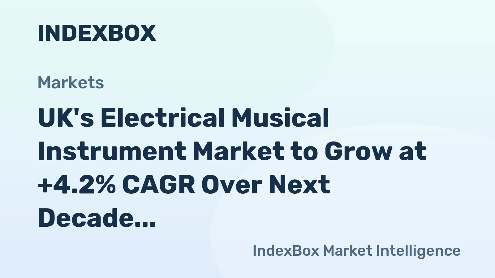 UK's Electrical Musical Instrument Market to Grow at +4.2% CAGR Over Next Decade, Reaching $163M by 2035