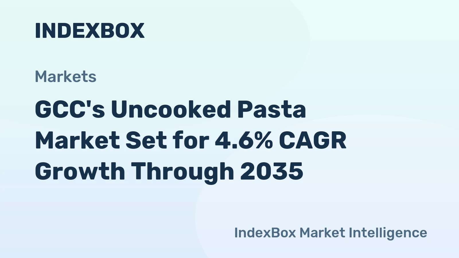 GCC's Uncooked Pasta Market Set for 4.6% CAGR Growth Through 2035