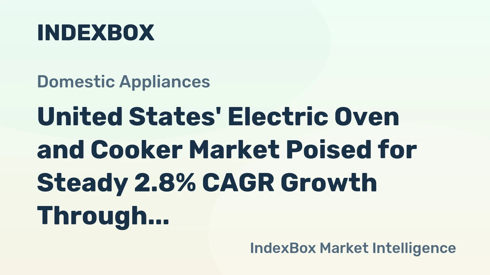 United States' Electric Oven and Cooker Market Poised for Steady 2.8% CAGR Growth Through 2035