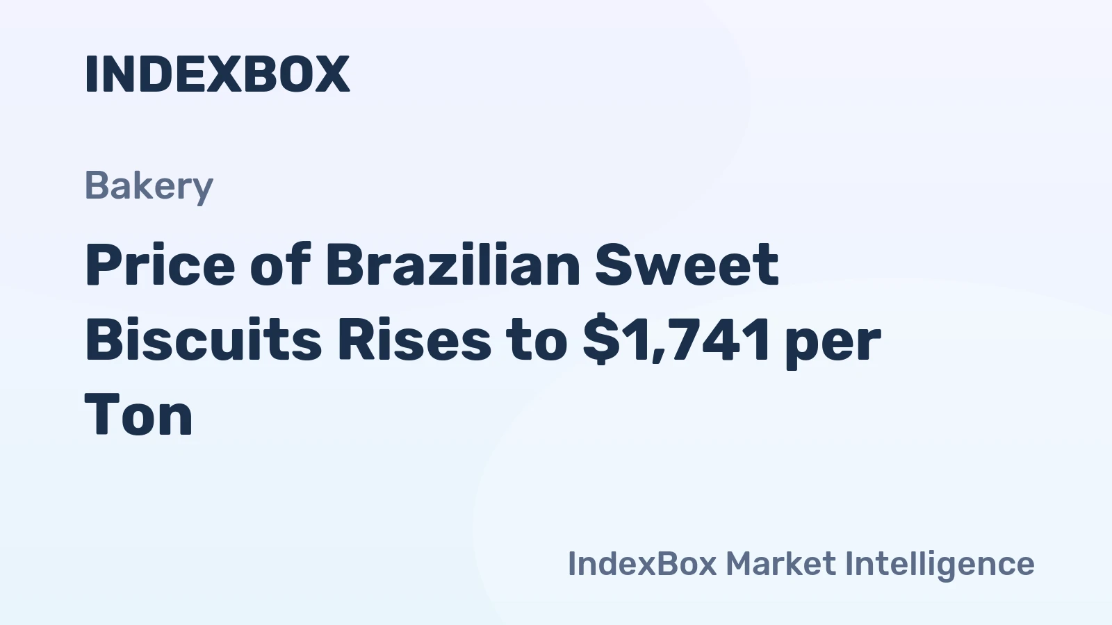 Price of Brazilian Sweet Biscuits Rises to $1,741 per Ton
