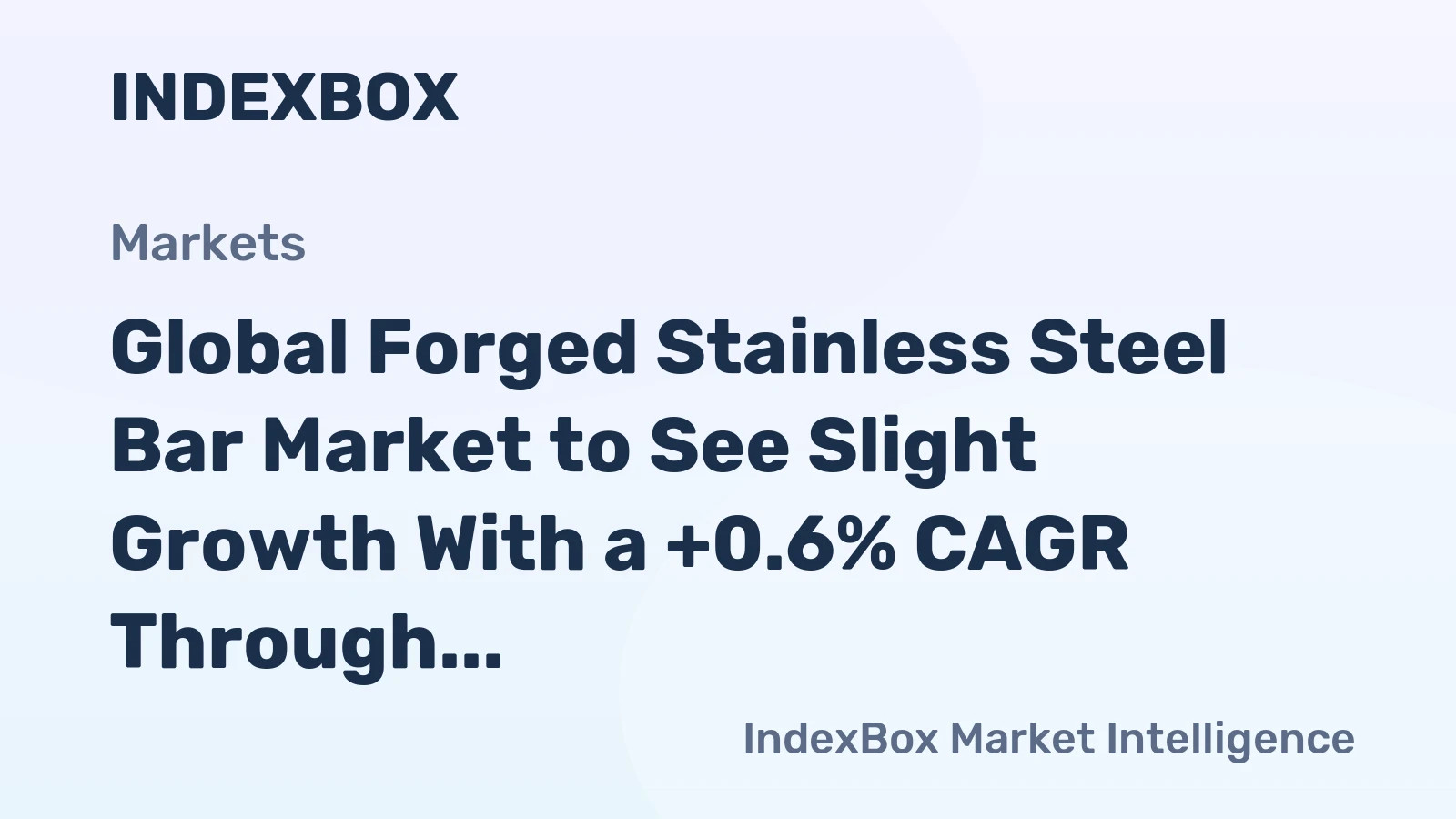 Global Forged Stainless Steel Bar Market to See Slight Growth With a +0.6% CAGR Through 2035