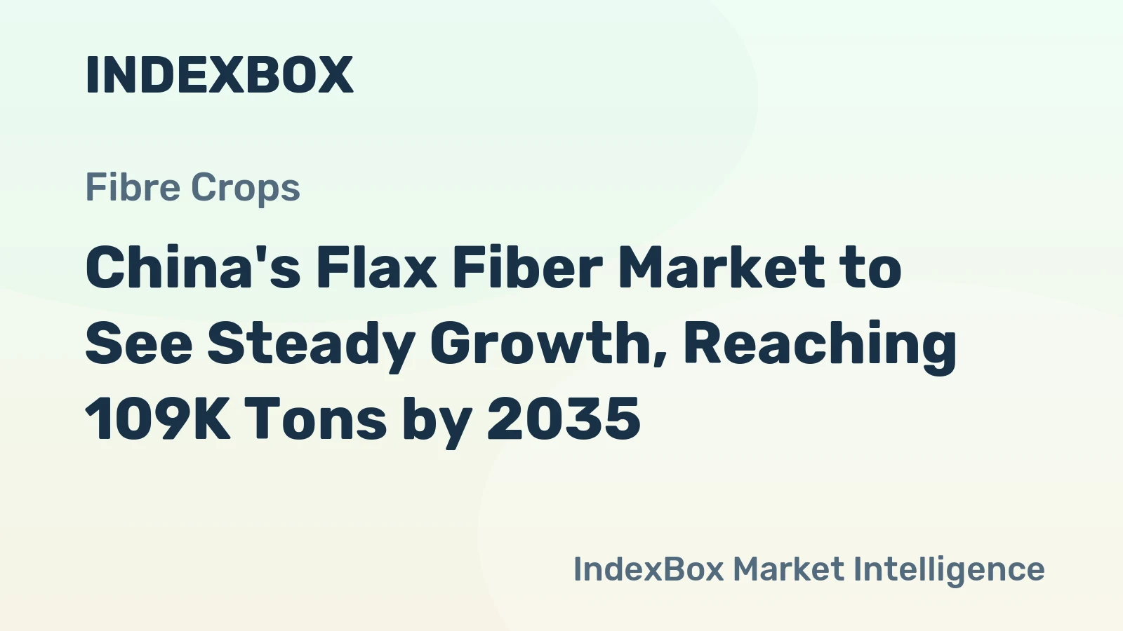 China's Flax Fiber Market to See Steady Growth, Reaching 109K Tons by 2035