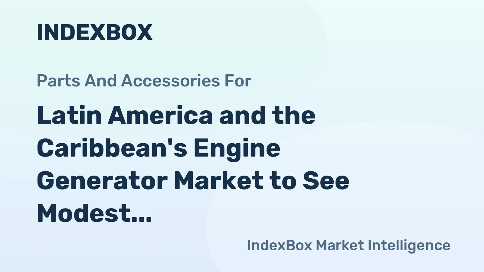 Latin America and the Caribbean's Engine Generator Market to See Modest Growth With a 1.2% CAGR Through 2035