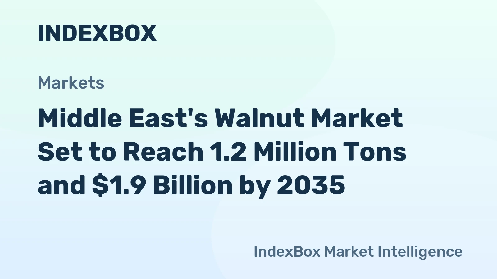 Middle East's Walnut Market Set to Reach 1.2 Million Tons and $1.9 Billion by 2035