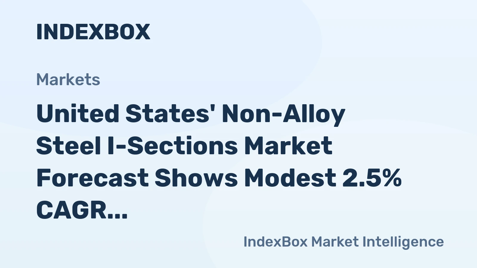 United States' Non-Alloy Steel I-Sections Market Forecast Shows Modest 2.5% CAGR Growth Through 2035