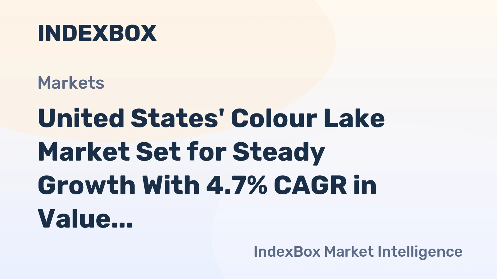 United States' Colour Lake Market Set for Steady Growth With 4.7% CAGR in Value Through 2035