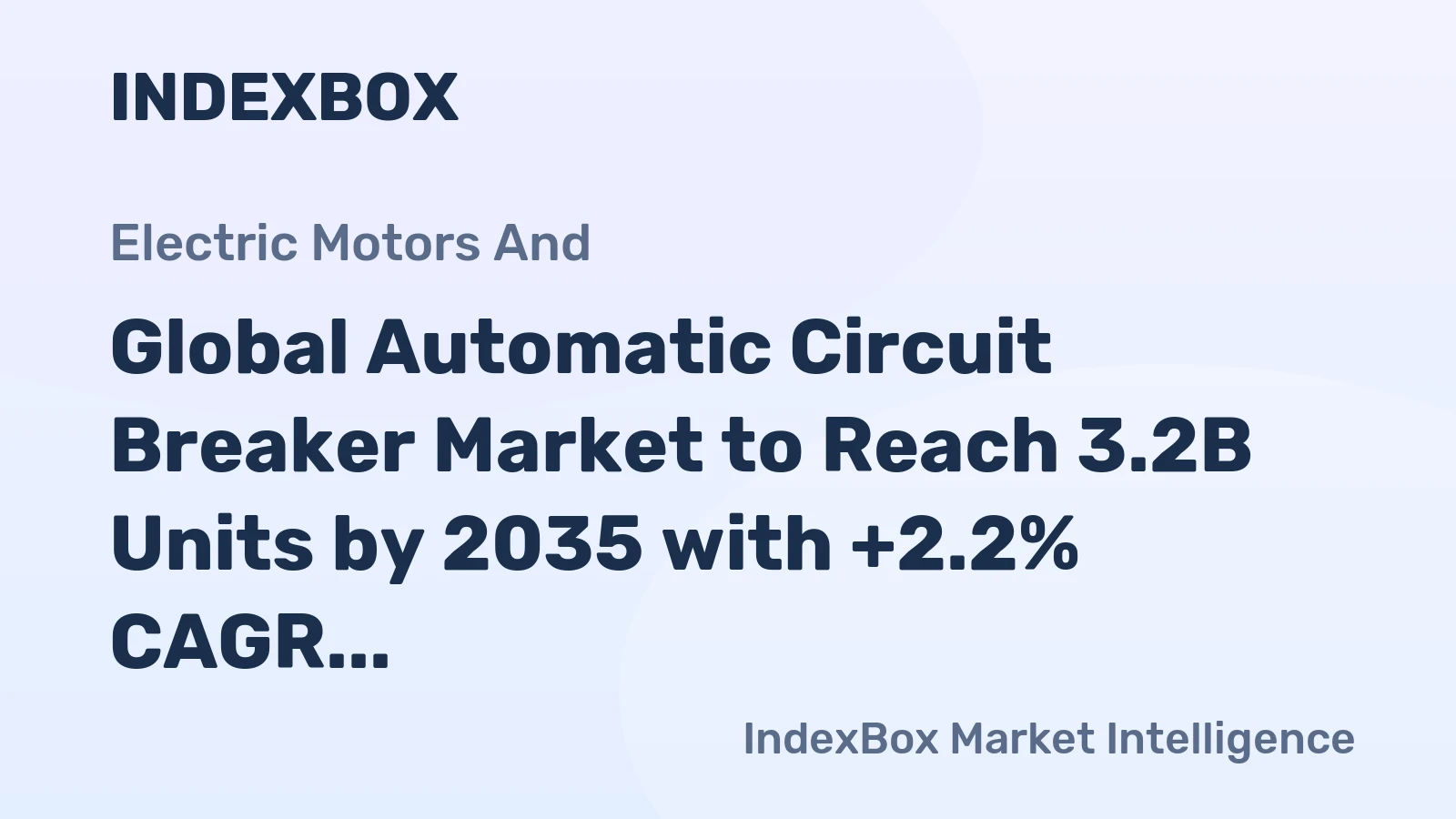 Global Automatic Circuit Breaker Market to Reach 3.2B Units by 2035 with +2.2% CAGR