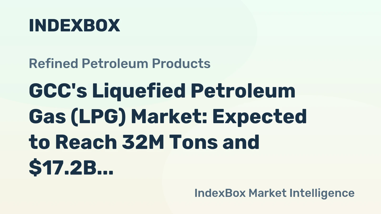 GCC's Liquefied Petroleum Gas (LPG) Market: Expected to Reach 32M Tons and $17.2B by 2035