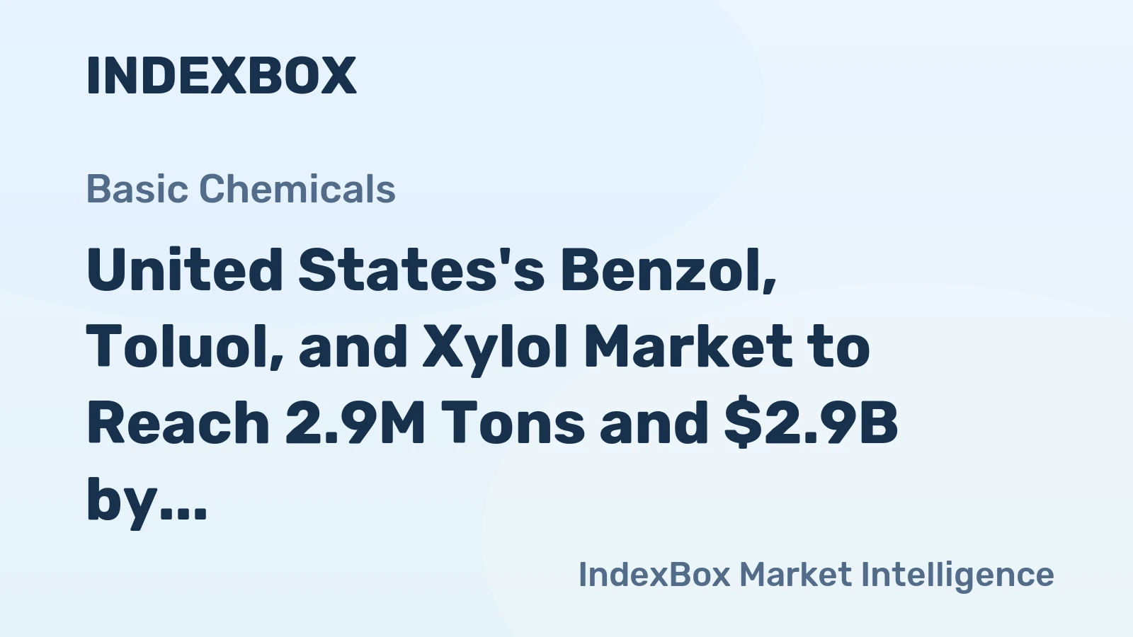 United States's Benzol, Toluol, and Xylol Market to Reach 2.9M Tons and $2.9B by 2035