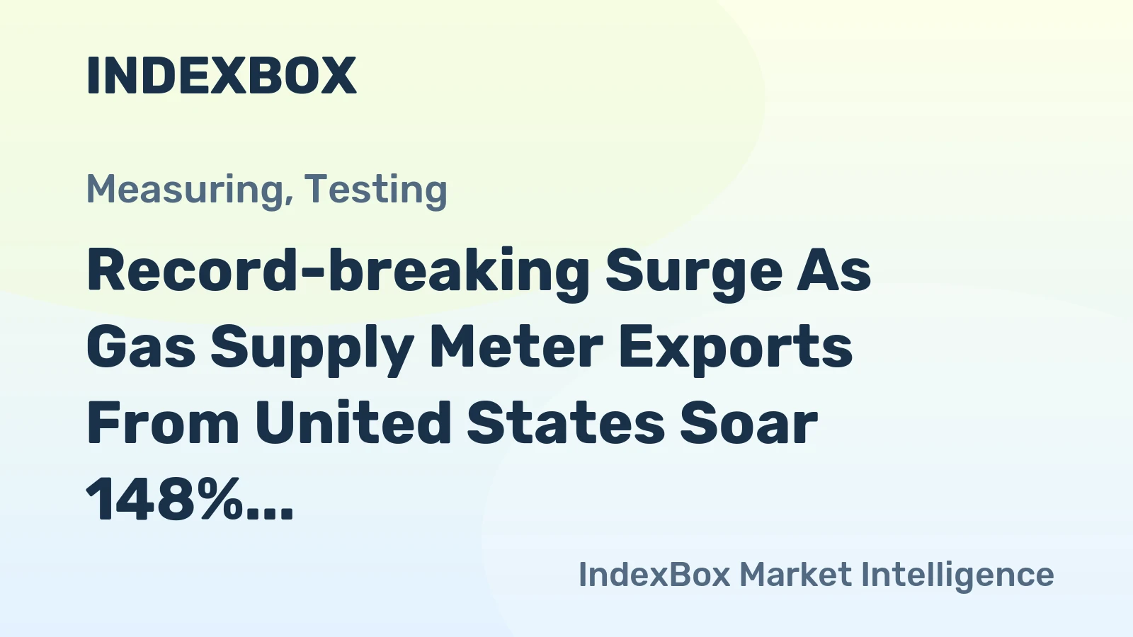 Record-breaking Surge As Gas Supply Meter Exports From United States Soar 148% to An Unprecedented $8.7M in June 2023