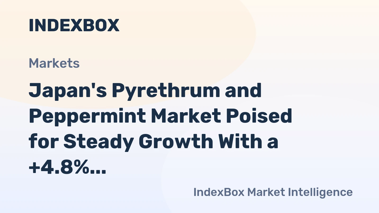 Japan's Pyrethrum and Peppermint Market Poised for Steady Growth With a +4.8% CAGR in Value