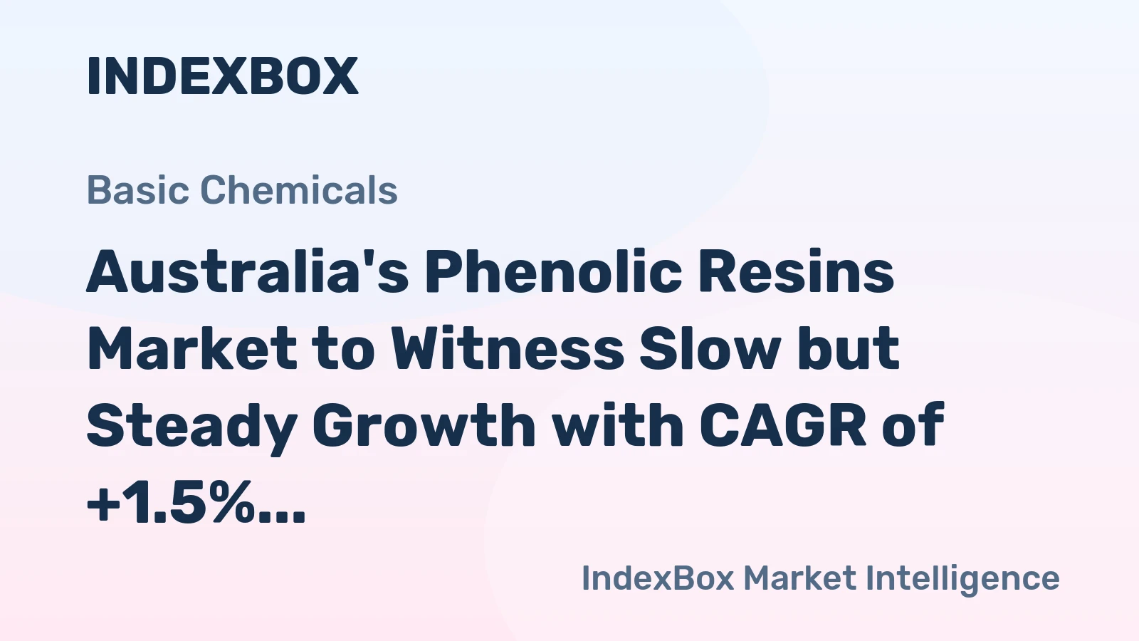 Australia's Phenolic Resins Market to Witness Slow but Steady Growth with CAGR of +1.5%