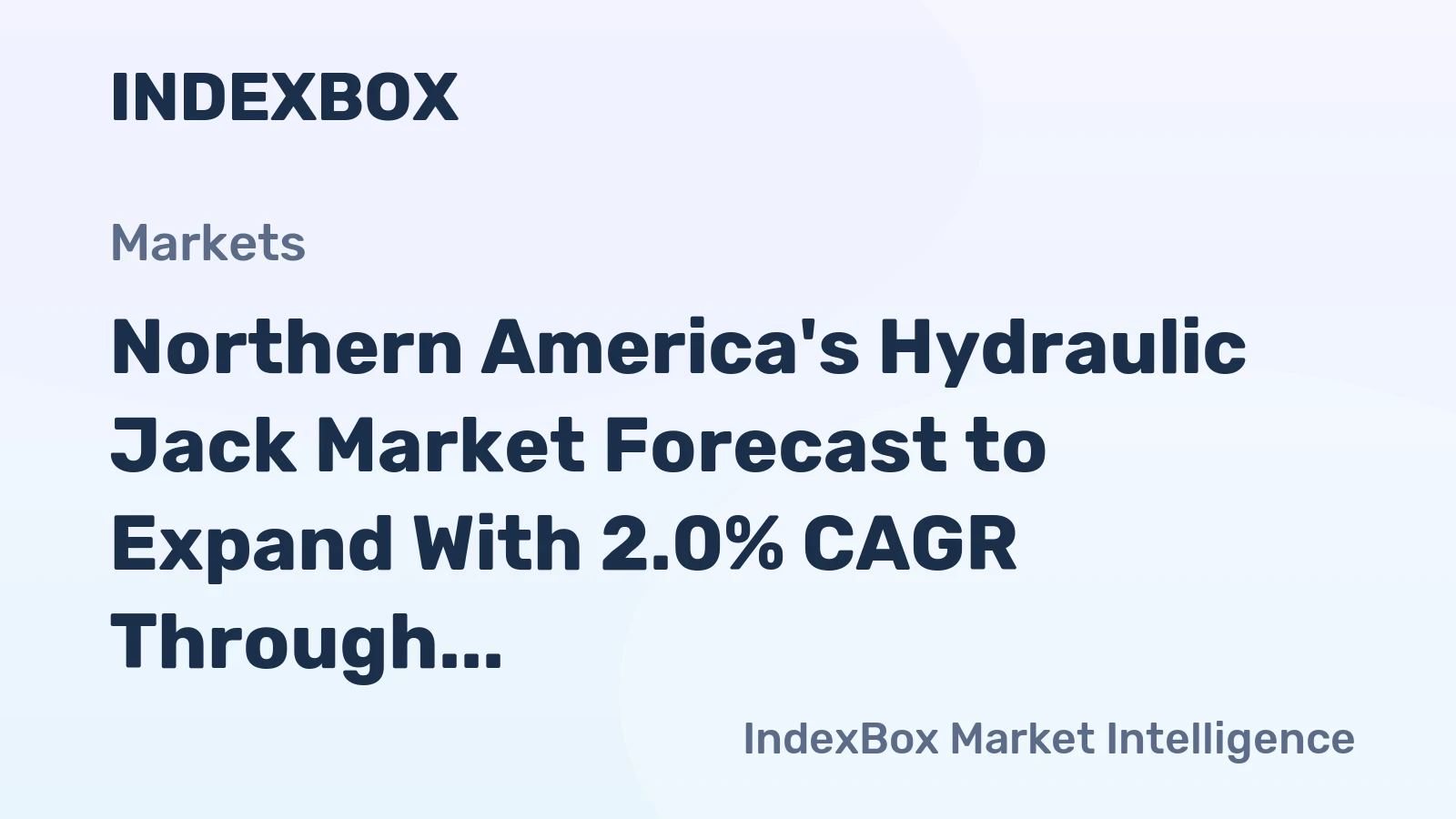 Northern America's Hydraulic Jack Market Forecast to Expand With 2.0% CAGR Through 2035