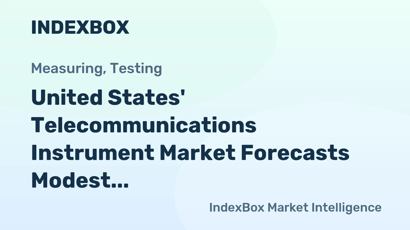 United States' Telecommunications Instrument Market Forecasts Modest 0.5% CAGR Growth Through 2035