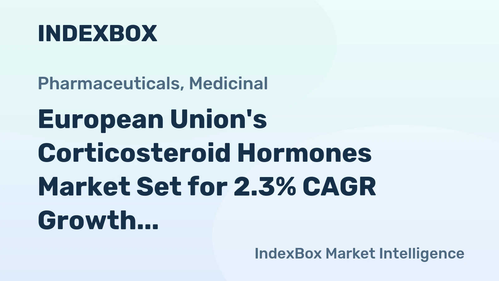 European Union's Corticosteroid Hormones Market Set for 2.3% CAGR Growth Through 2035