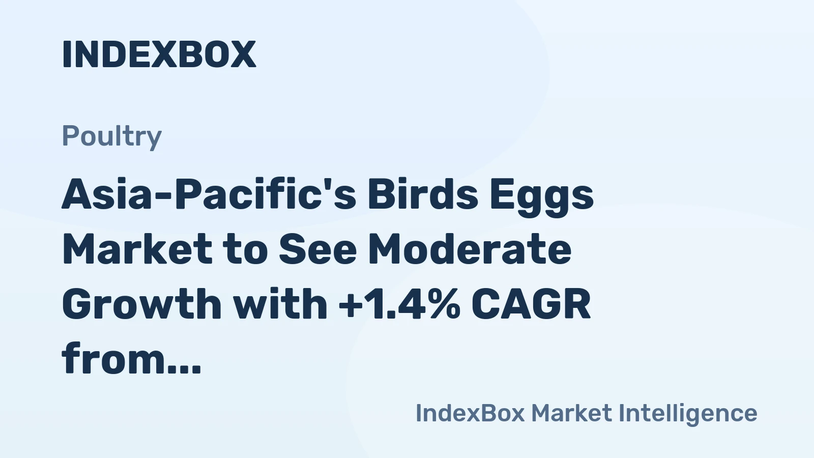 Asia-Pacific's Birds Eggs Market to See Moderate Growth with +1.4% CAGR from 2024-2035