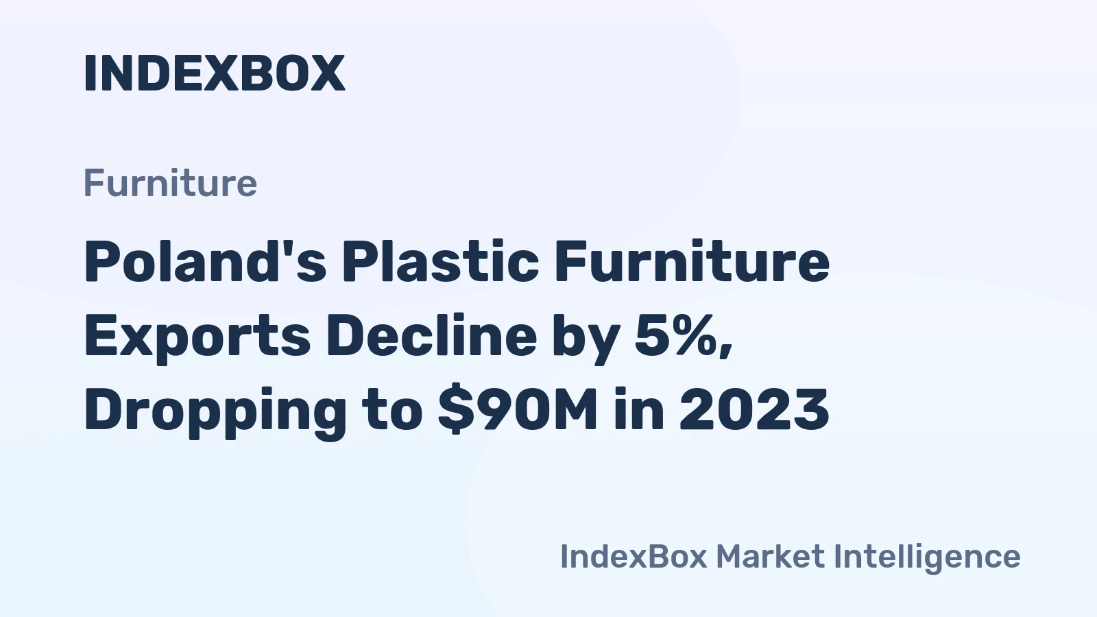 Poland's Plastic Furniture Exports Decline by 5%, Dropping to $90M in 2023