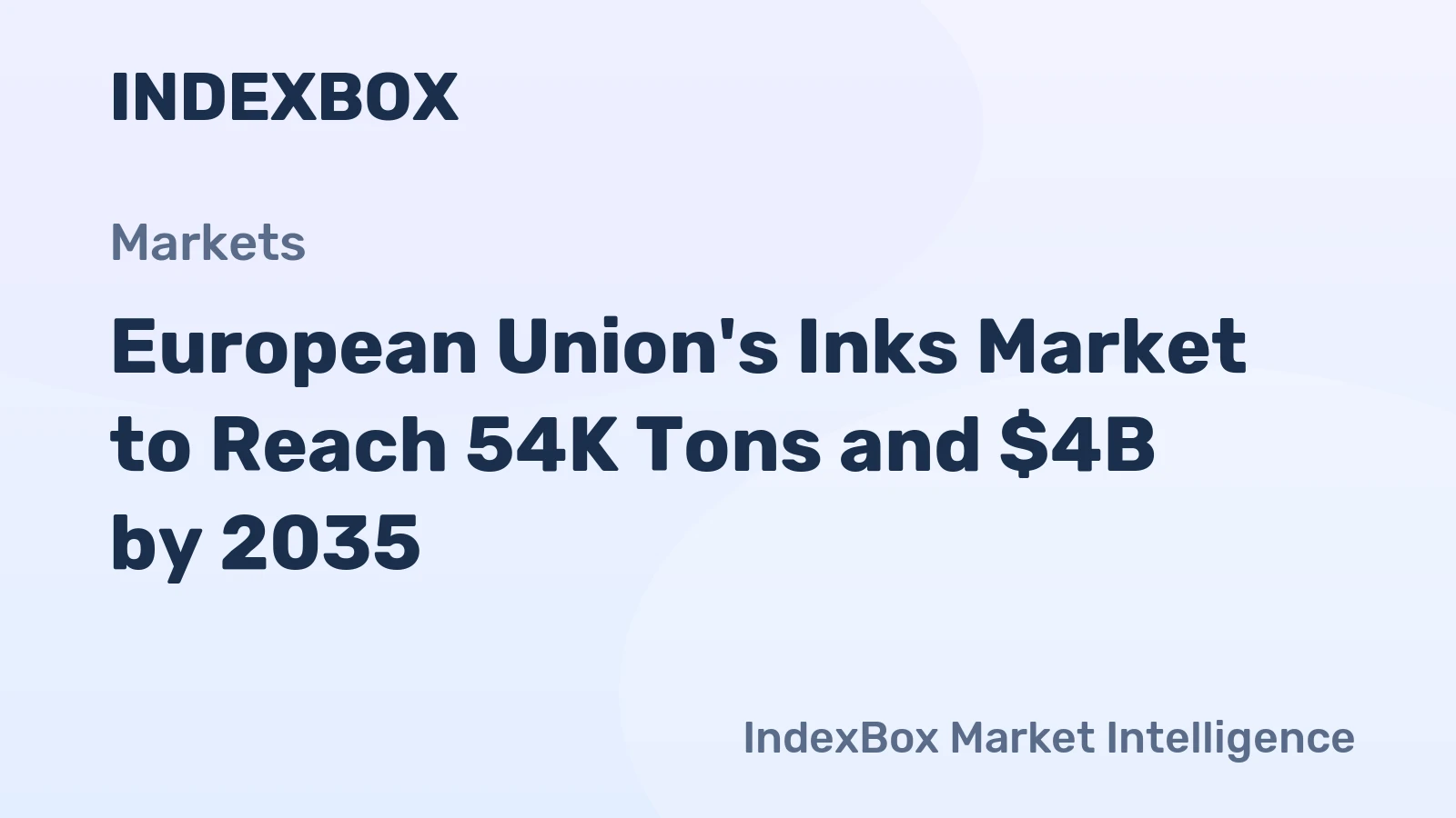 European Union's Inks Market to Reach 54K Tons and $4B by 2035