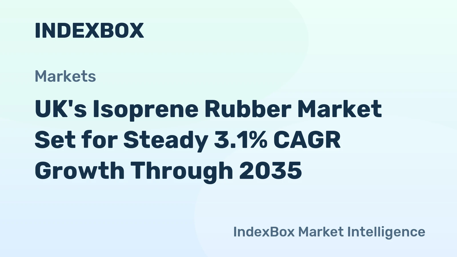 UK's Isoprene Rubber Market Set for Steady 3.1% CAGR Growth Through 2035