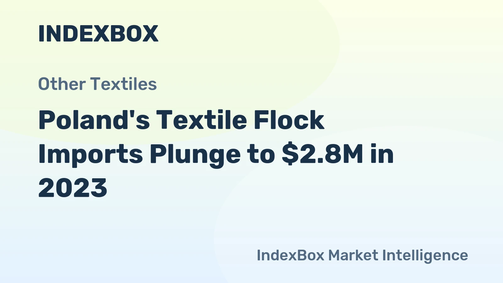 Poland's Textile Flock Imports Plunge to $2.8M in 2023
