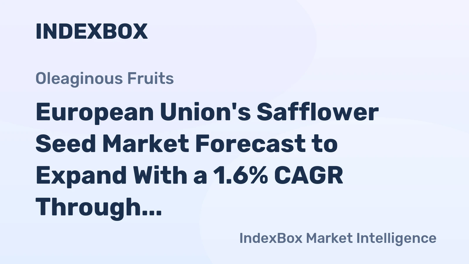 European Union's Safflower Seed Market Forecast to Expand With a 1.6% CAGR Through 2035