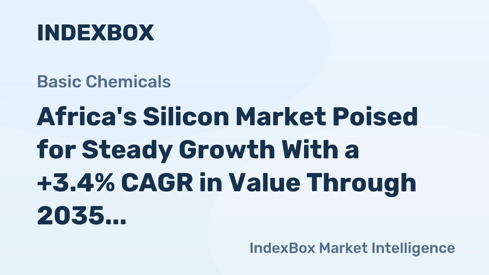 Africa's Silicon Market Poised for Steady Growth With a +3.4% CAGR in Value Through 2035