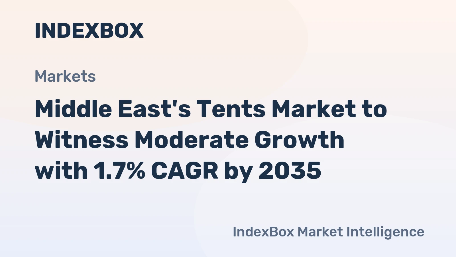 Middle East's Tents Market to Witness Moderate Growth with 1.7% CAGR by 2035