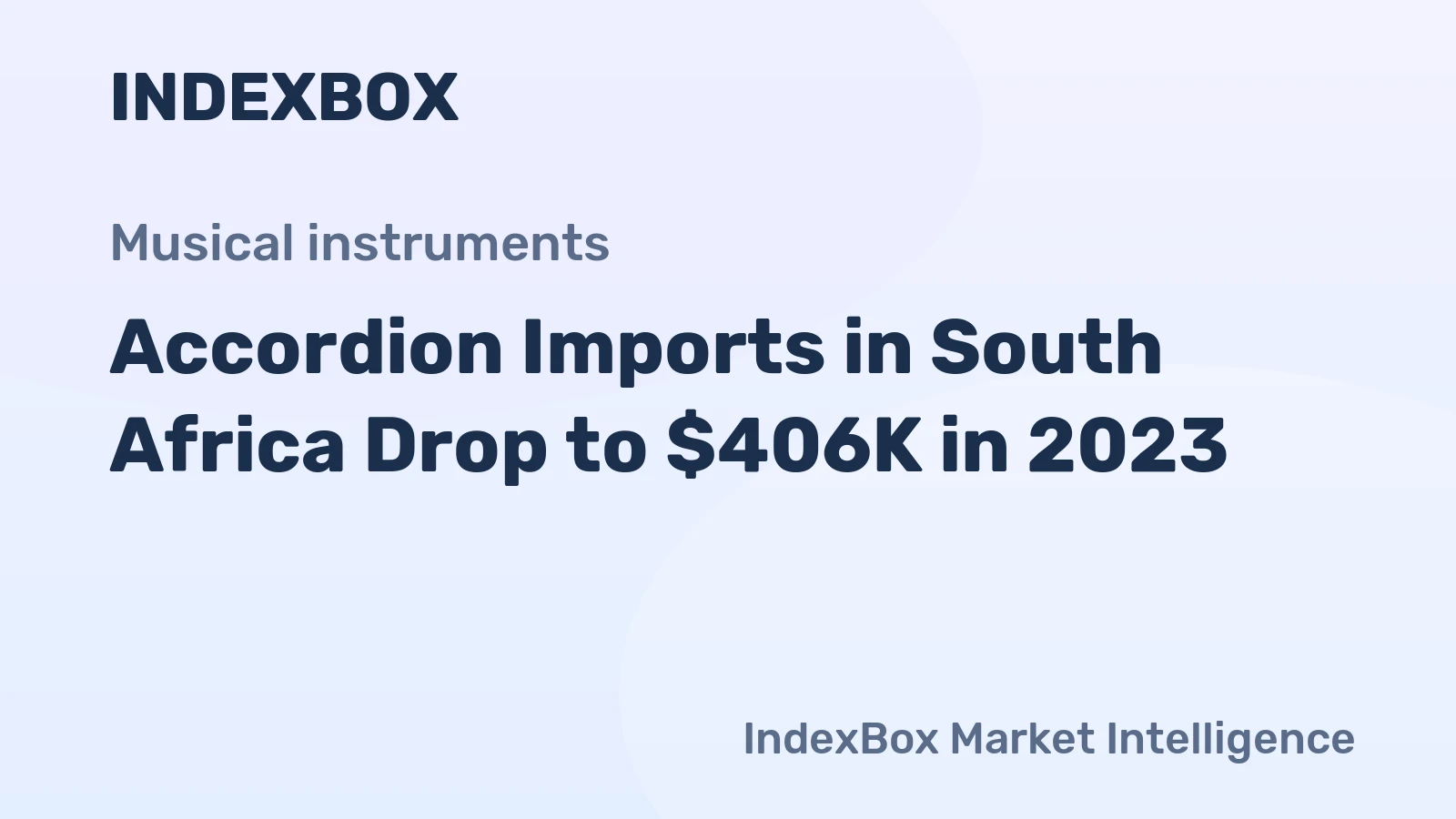 Accordion Imports in South Africa Drop to $406K in 2023
