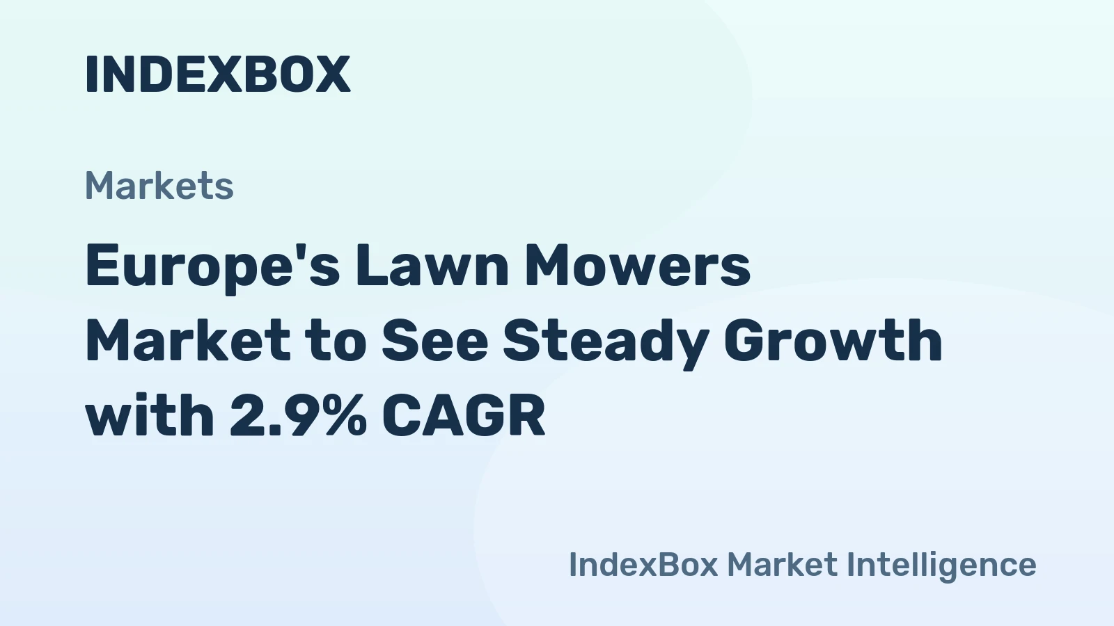 Europe's Lawn Mowers Market to See Steady Growth with 2.9% CAGR