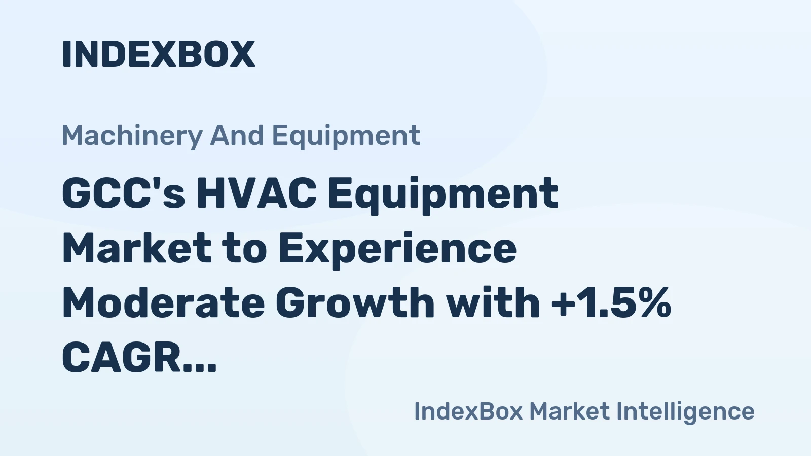 GCC's HVAC Equipment Market to Experience Moderate Growth with +1.5% CAGR through 2035