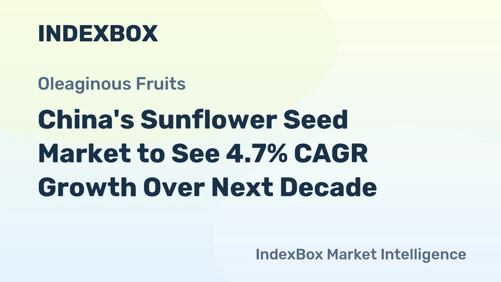 China's Sunflower Seed Market to See 4.7% CAGR Growth Over Next Decade