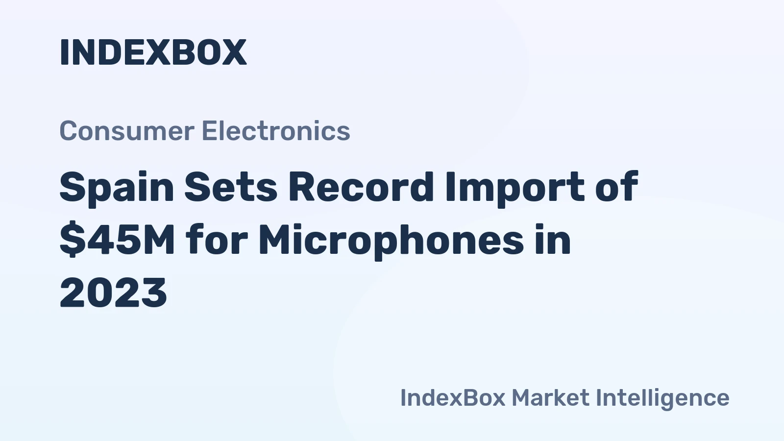 Spain Sets Record Import of $45M for Microphones in 2023