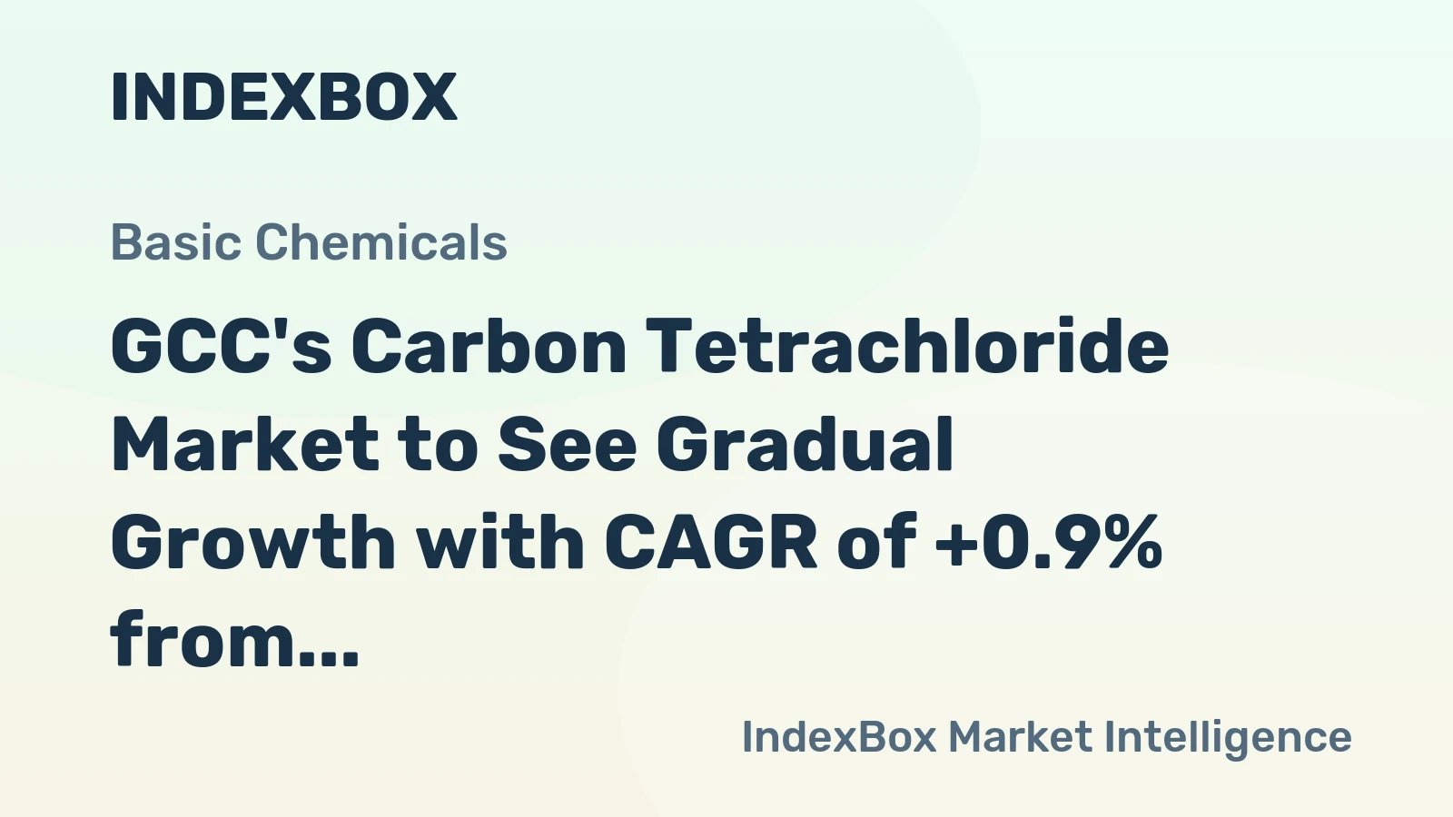 GCC's Carbon Tetrachloride Market to See Gradual Growth with CAGR of +0.9% from 2024 to 2035