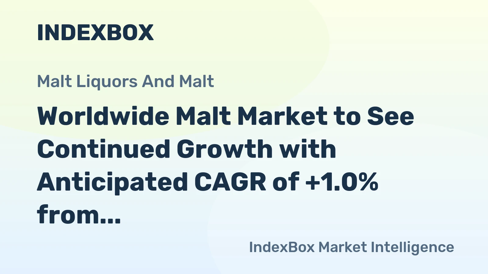 Worldwide Malt Market to See Continued Growth with Anticipated CAGR of +1.0% from 2024 to 2035