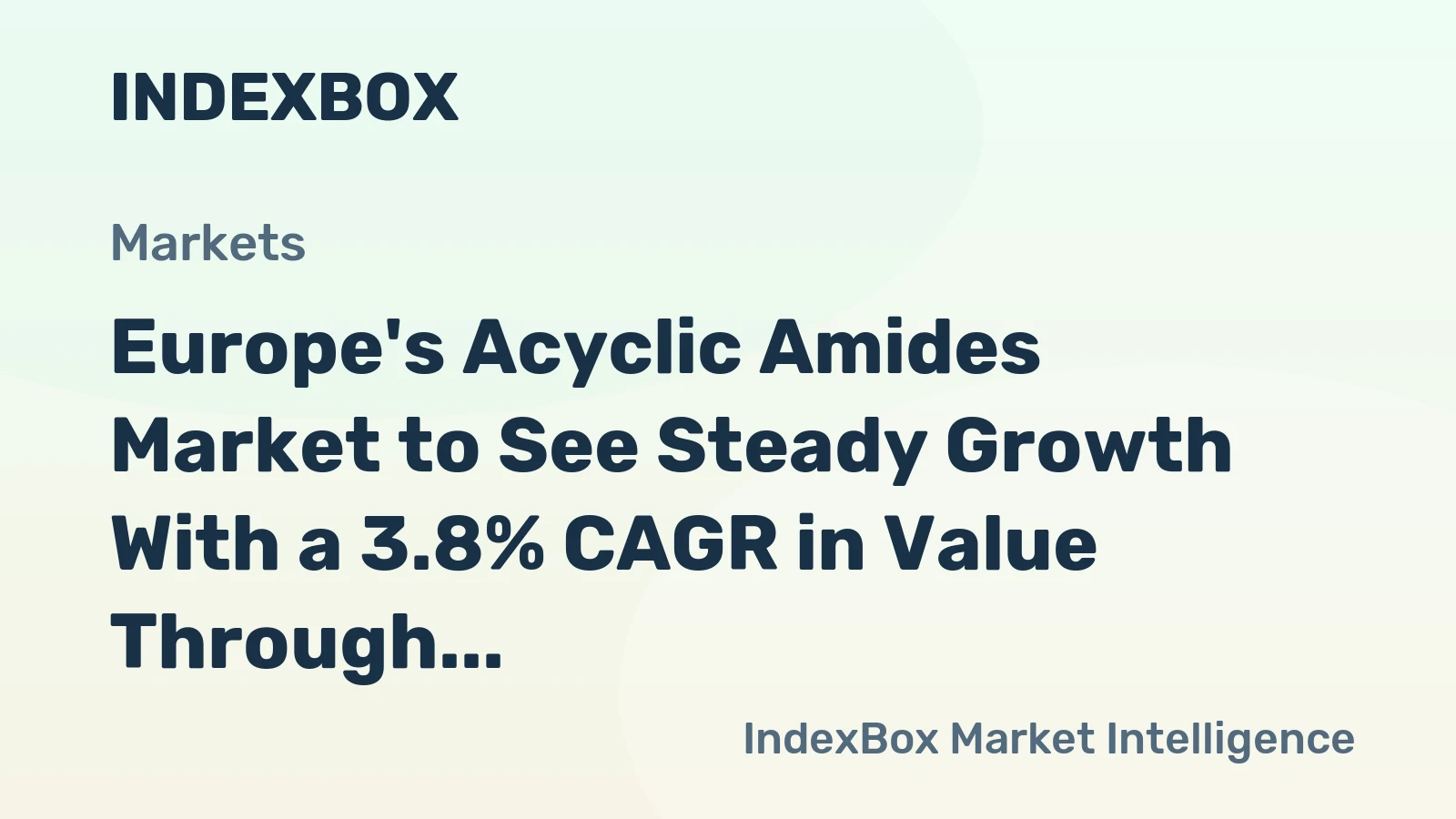 Europe's Acyclic Amides Market to See Steady Growth With a 3.8% CAGR in Value Through 2035
