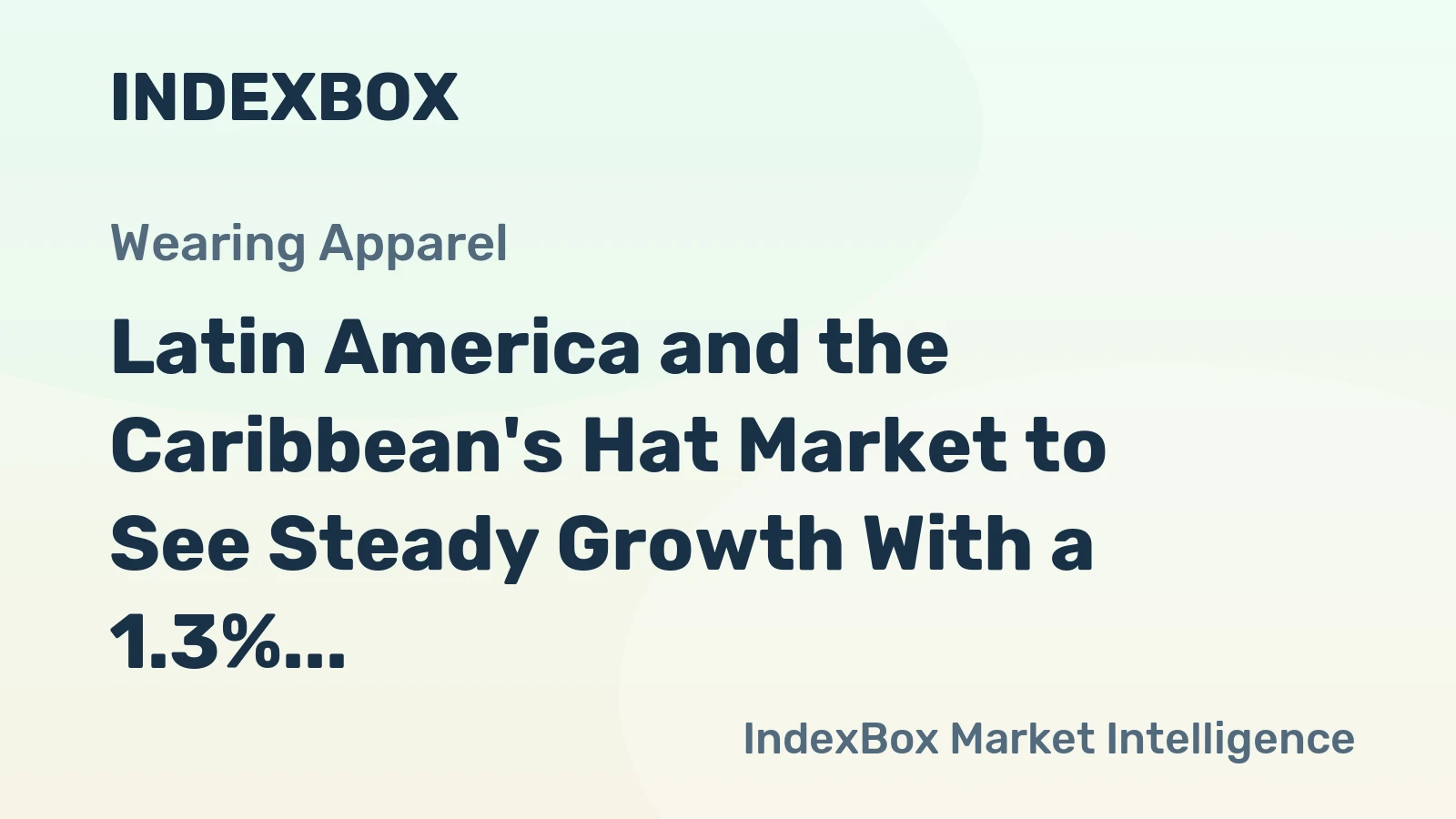 Latin America and the Caribbean's Hat Market to See Steady Growth With a 1.3% Volume CAGR Through 2035