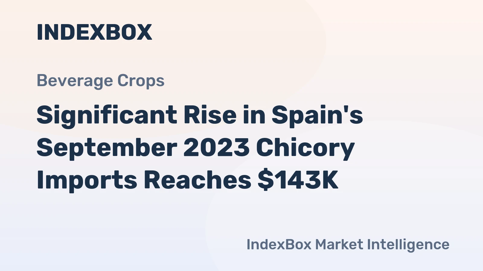 Significant Rise in Spain's September 2023 Chicory Imports Reaches $143K