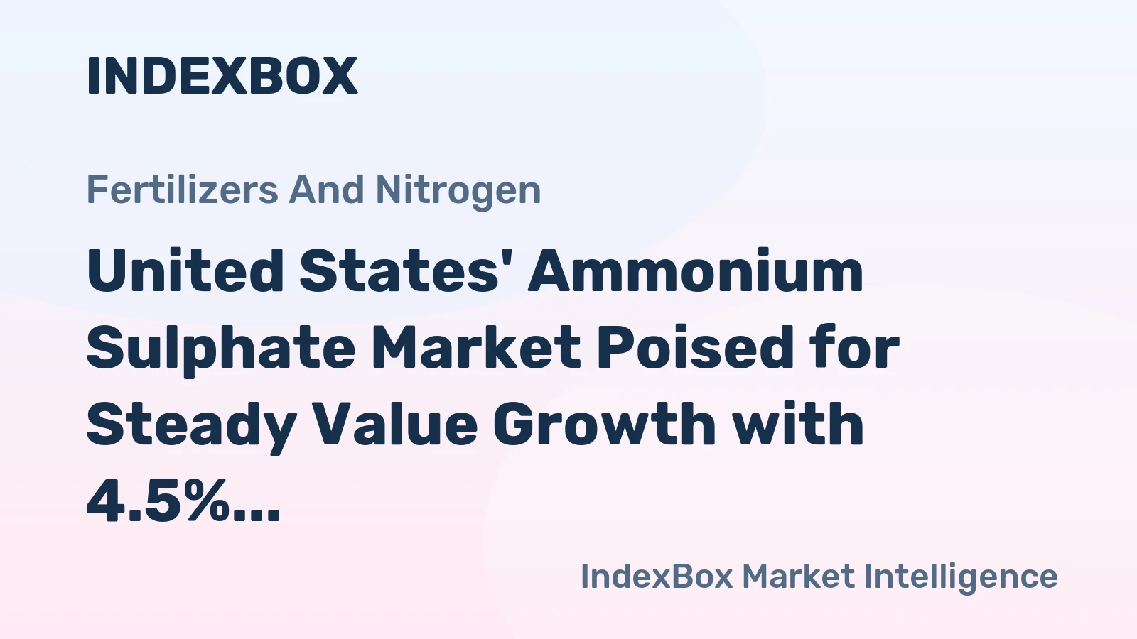 United States' Ammonium Sulphate Market Poised for Steady Value Growth with 4.5% CAGR Through 2035