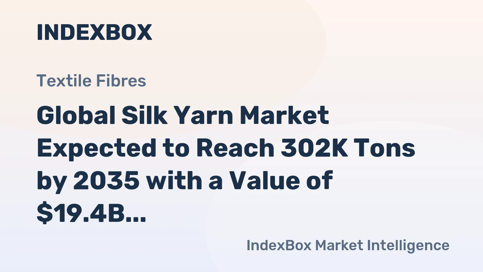 Global Silk Yarn Market Expected to Reach 302K Tons by 2035 with a Value of $19.4B
