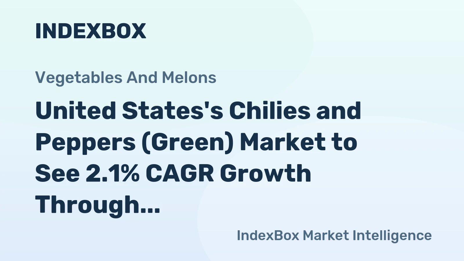 United States's Chilies and Peppers (Green) Market to See 2.1% CAGR Growth Through 2035