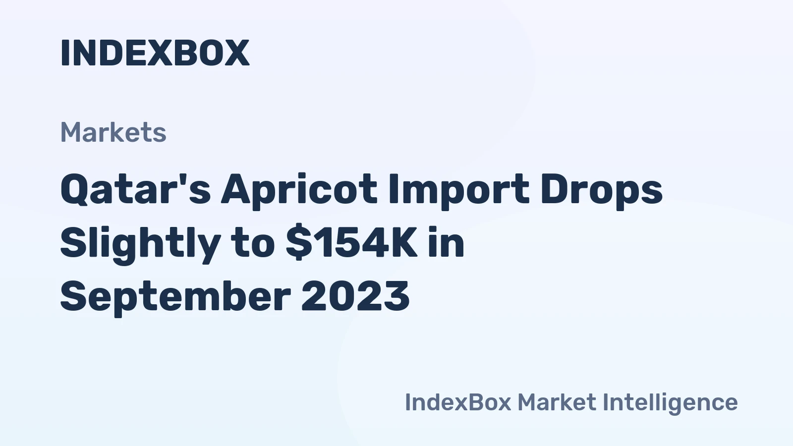 Qatar's Apricot Import Drops Slightly to $154K in September 2023