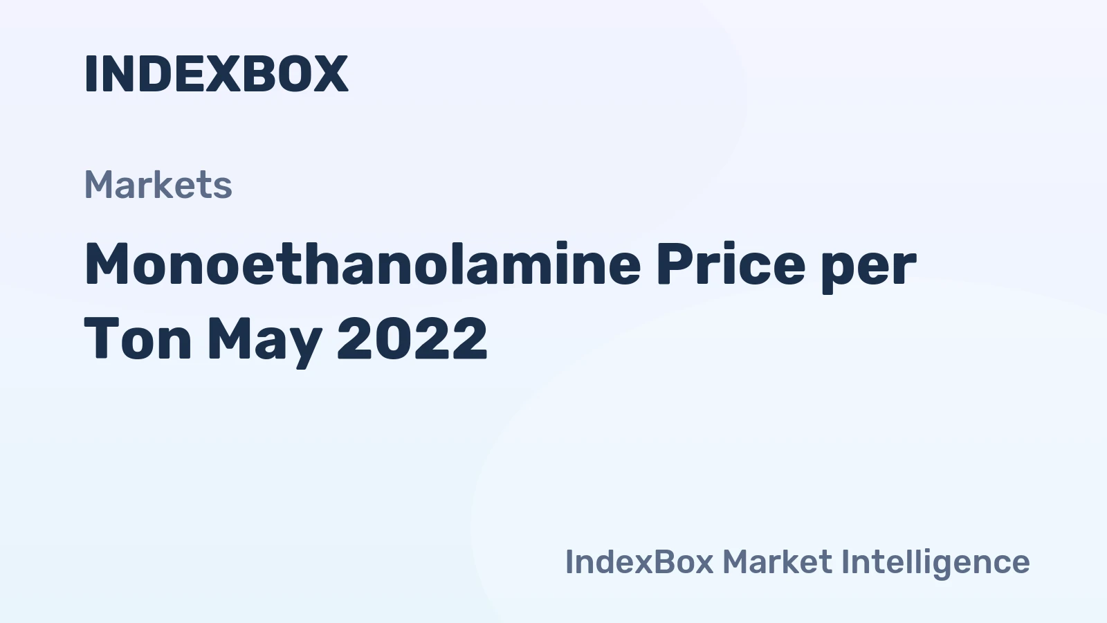 Monoethanolamine Price per Ton May 2022