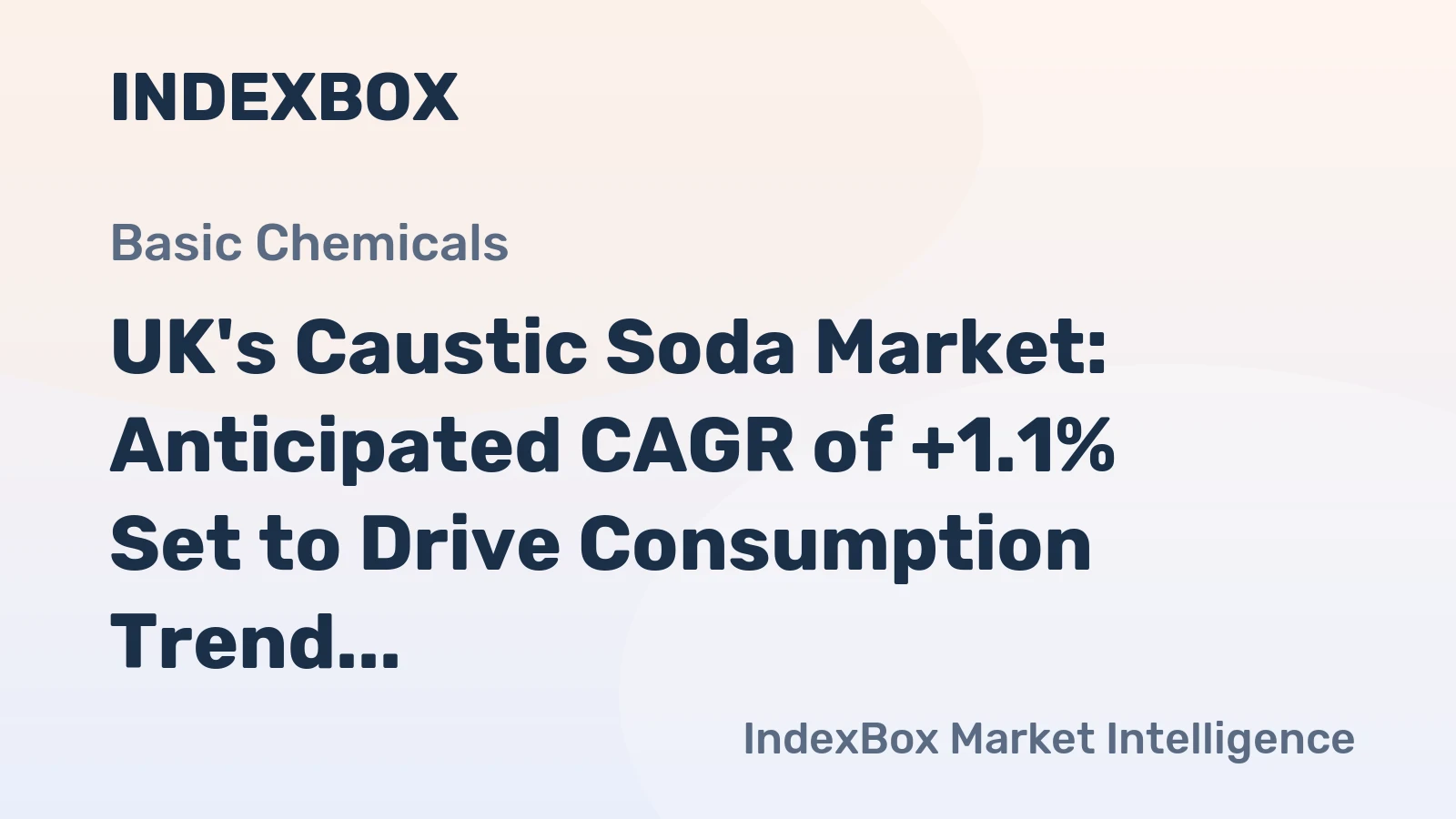 UK's Caustic Soda Market: Anticipated CAGR of +1.1% Set to Drive Consumption Trend Upwards