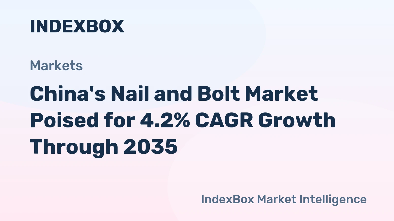 China's Nail and Bolt Market Poised for 4.2% CAGR Growth Through 2035
