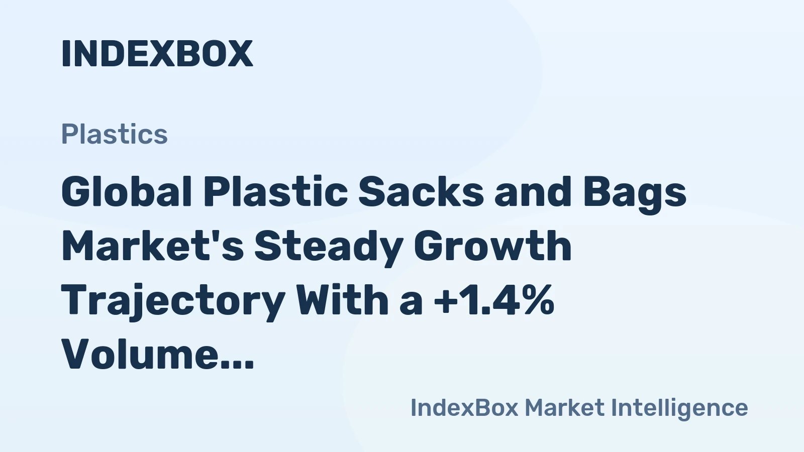 Global Plastic Sacks and Bags Market's Steady Growth Trajectory With a +1.4% Volume CAGR Through 2035