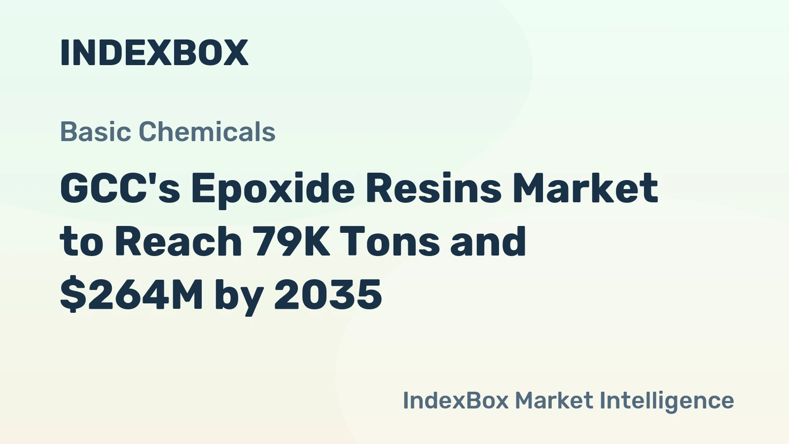 GCC's Epoxide Resins Market to Reach 79K Tons and $264M by 2035
