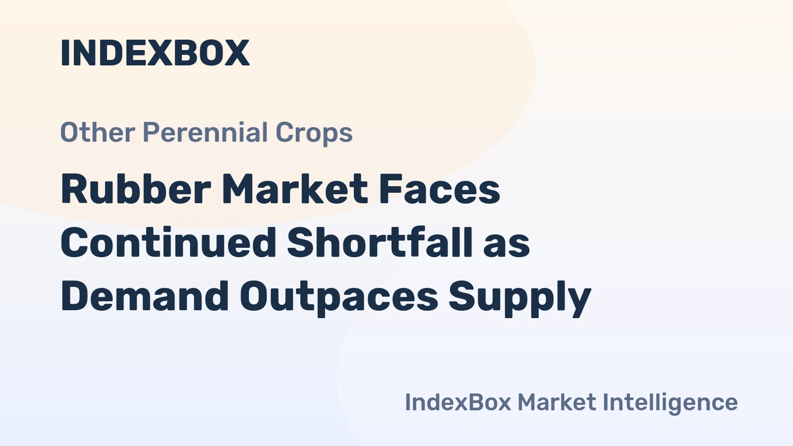 Rubber Market Faces Continued Shortfall as Demand Outpaces Supply