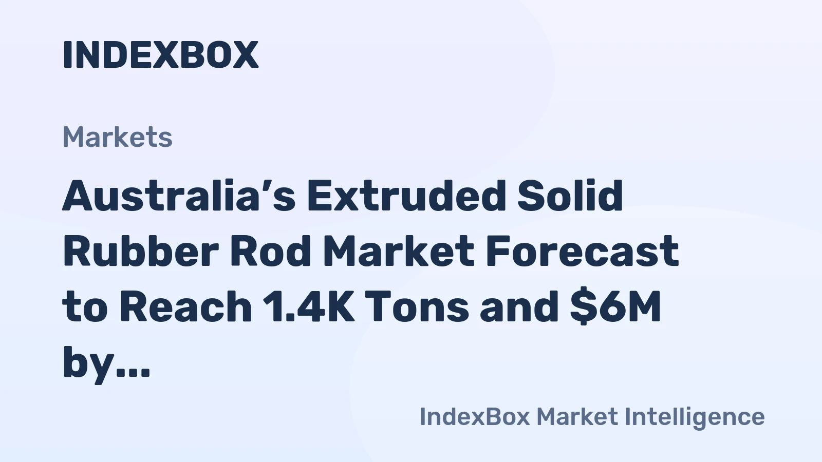 Australia’s Extruded Solid Rubber Rod Market Forecast to Reach 1.4K Tons and $6M by 2035